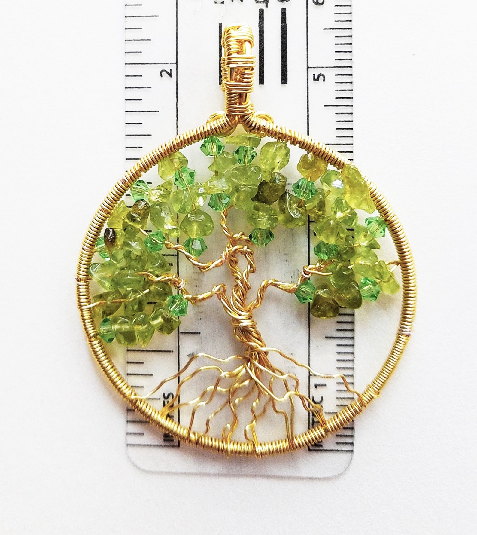 Wire Wrapped Tree of Life Pendent Circle Heart With Chain - Etsy