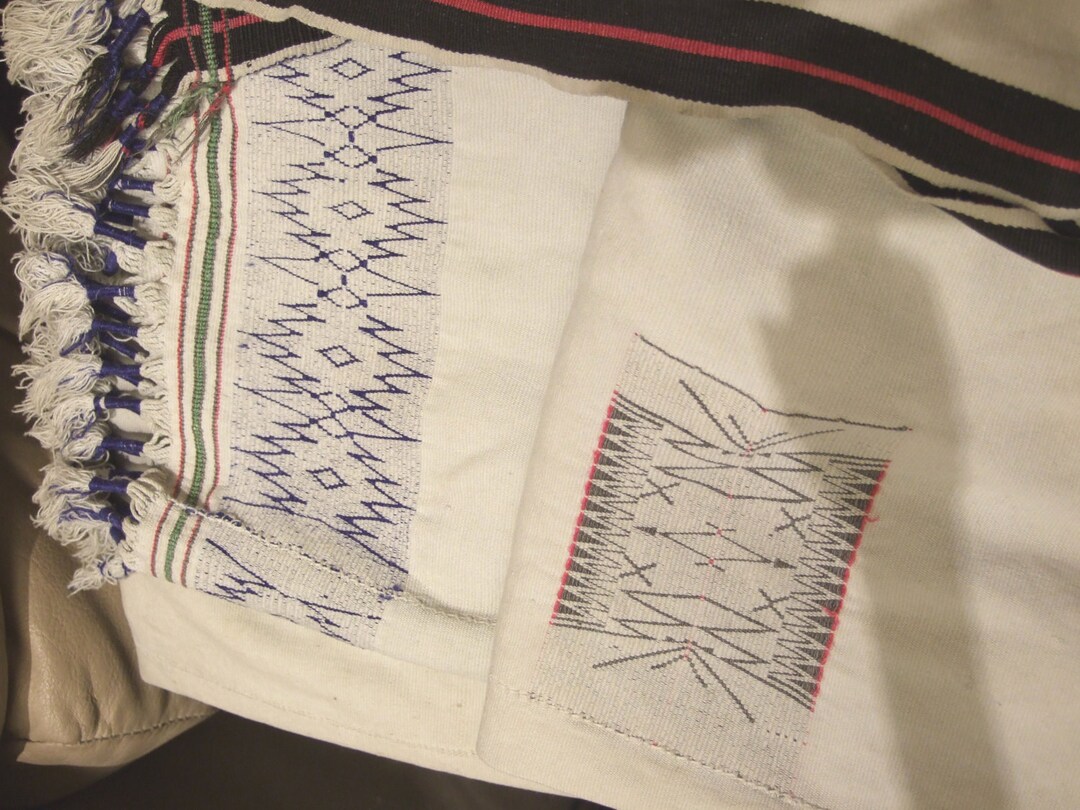 Vintage Angami Tightly Woven Soft Cotton Shawl or Body Cloth From ...
