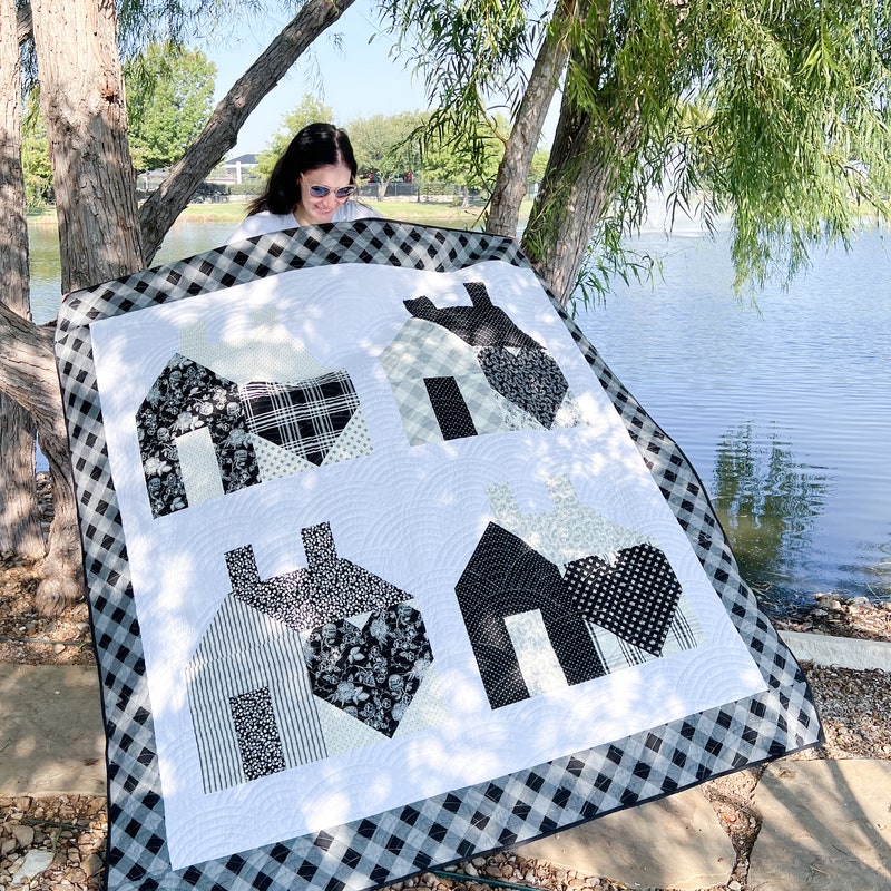 House Quilt Pattern - Etsy