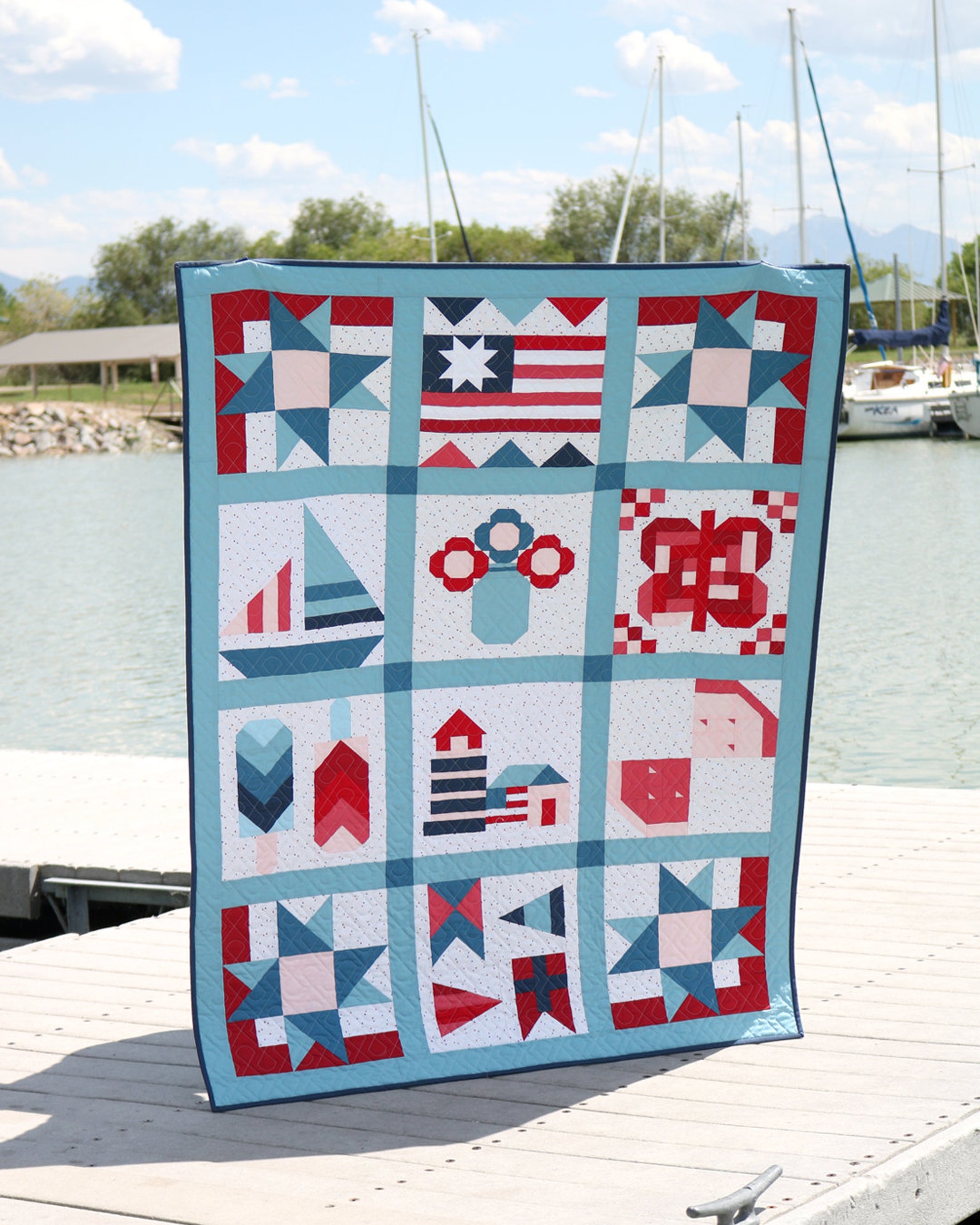 Lighthouse Quilt Block Summer Block Party Quilt Along 2024 - Etsy