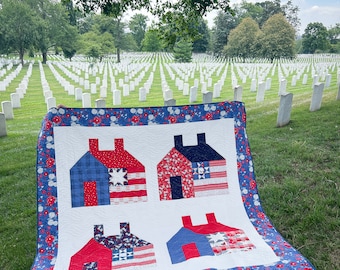 Liberty Quilt Pattern Patriotic Flag Quilt Pattern by - Etsy
