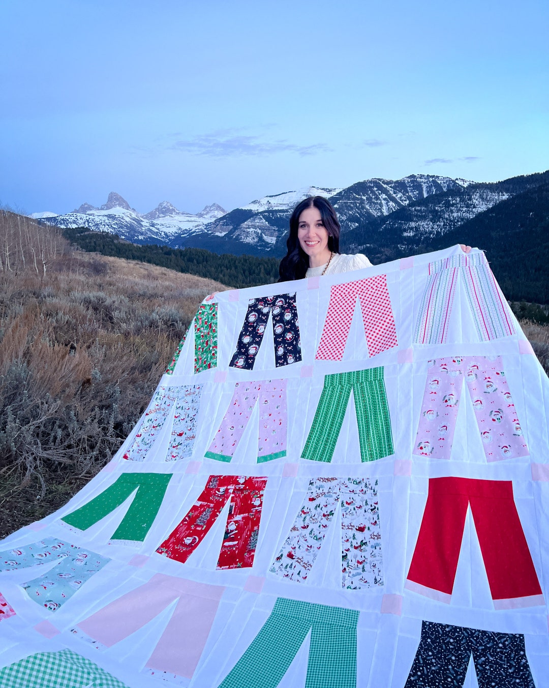 Fam Jams Quilt Pattern | Pajama Quilt | Christmas Quilt Pattern | Fat ...