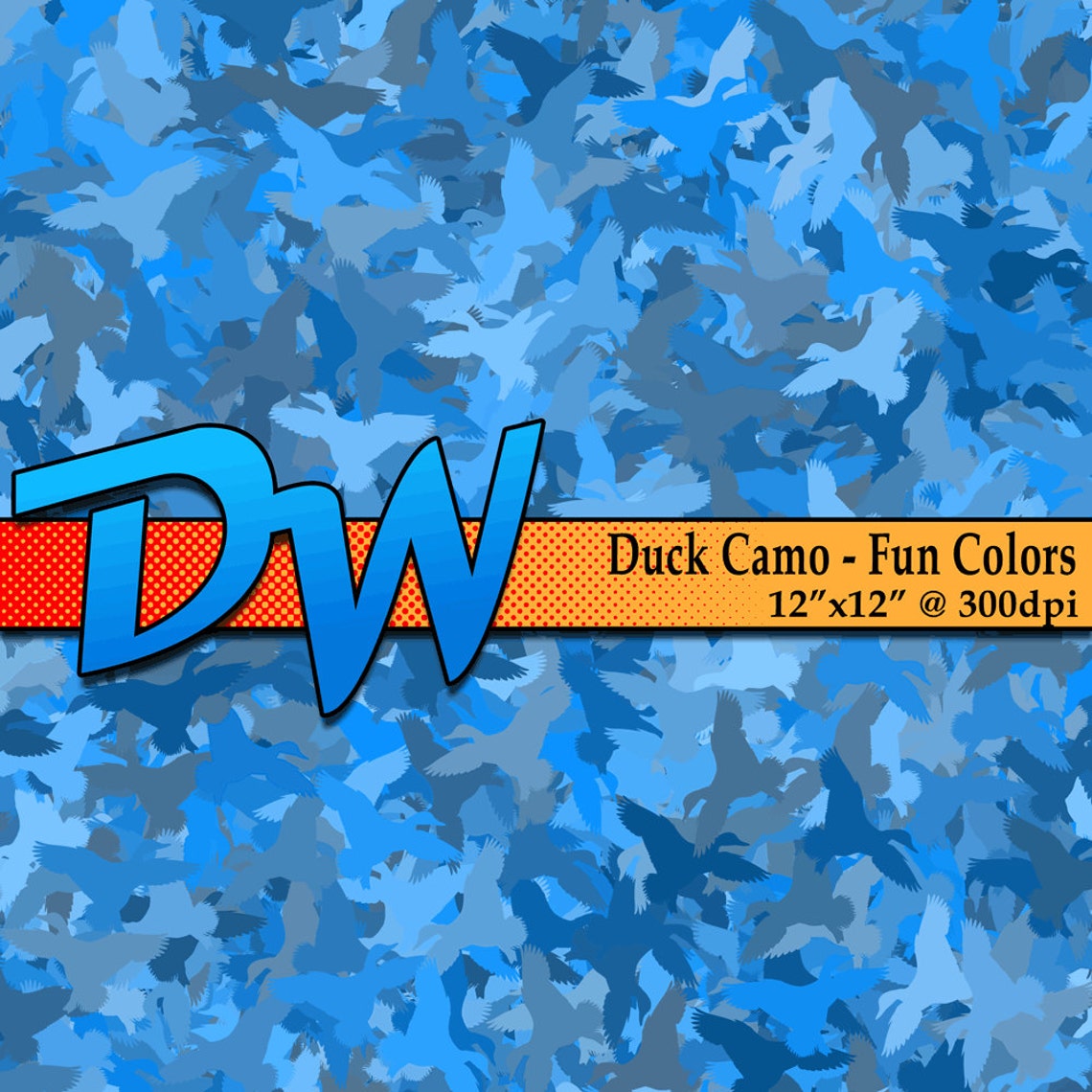 Duck Camouflage / Camo Fun Colors - Digital Paper - Deal on 12 High ...