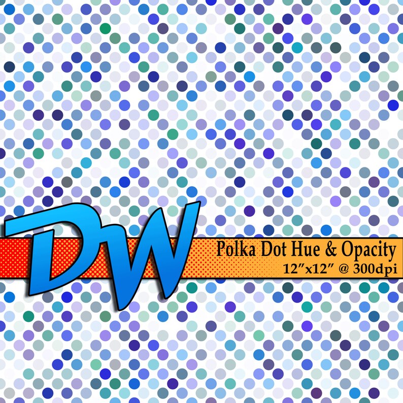 Polka Dot Hue & Opacity Matrix - 20 Different Sheets - High Resolution ...