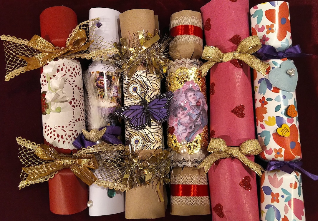 Lux Victorian Crackers, Bespoke Favors, Wedding Reception, Shower Favor ...