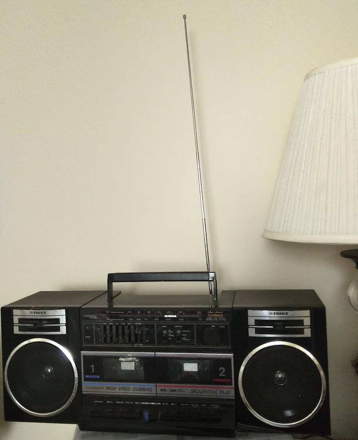 Fisher PH-W702 Vintage Boombox, Vintage Fisher High Speed Dubbing ...