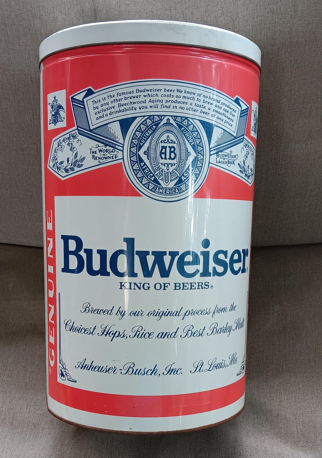 RARE Budweiser Advertising, Vintage Budweiser, Large Vintage Budweiser ...