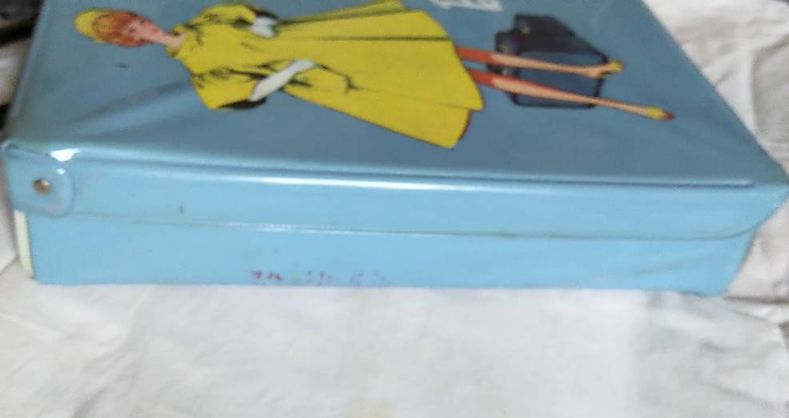 RARE Barbie Doll Case, Vintage Blue Barbie Accessory Case, 1960s Mattel ...