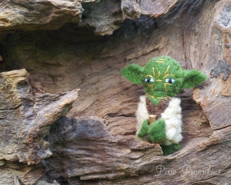 Star Wars Plush Toy Miniature Felt Yoda Yoda Stuffed Plush | Etsy