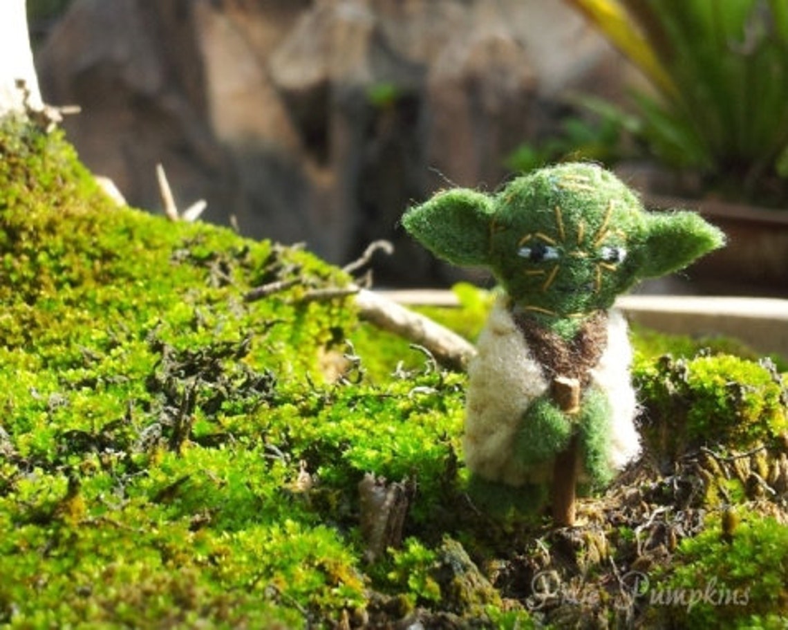 Star Wars Plush Toy Miniature Felt Yoda Yoda Stuffed Plush | Etsy
