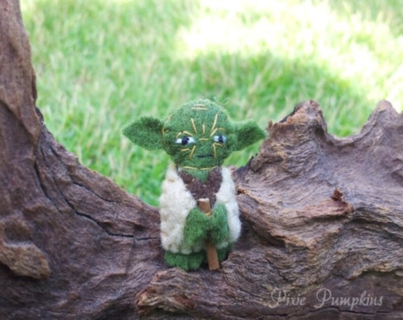 Star Wars Plush Toy Miniature Felt Yoda Yoda Stuffed Plush | Etsy