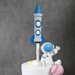 Gravity Defying Rocket and Planets Cake Topper Set - Etsy