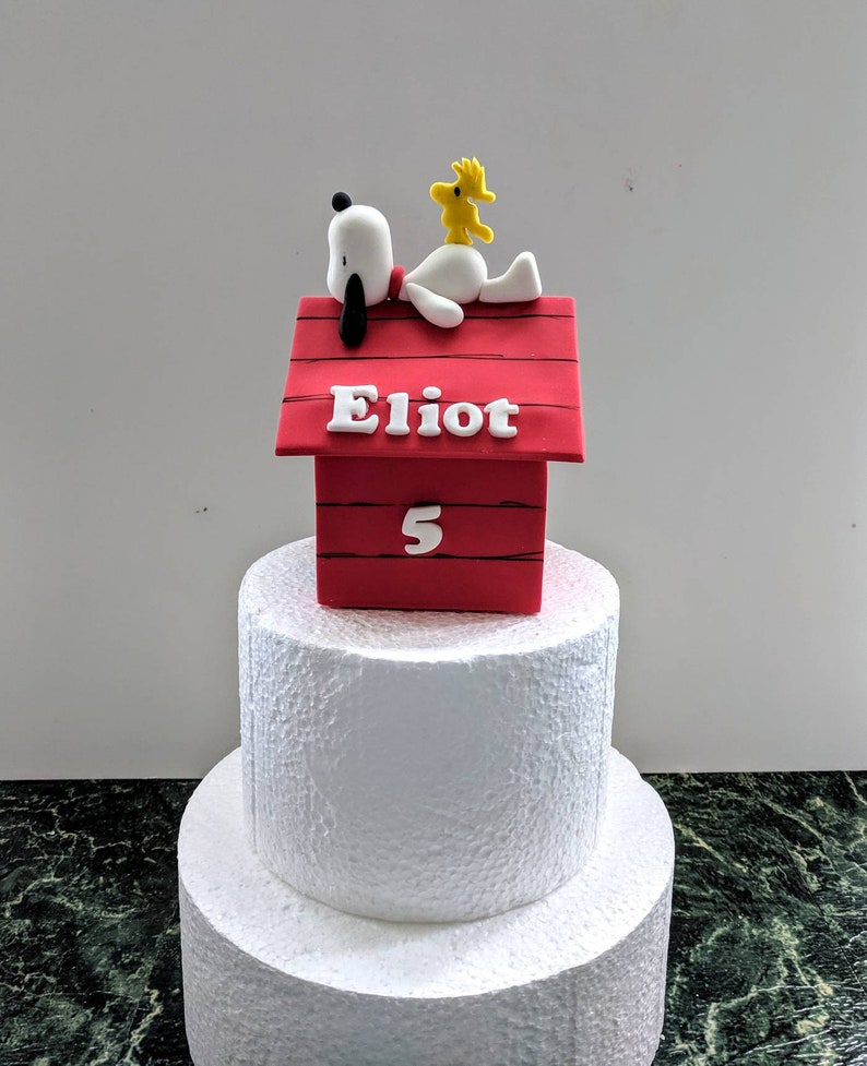 Fondant Snoopy Cake Topper | Etsy