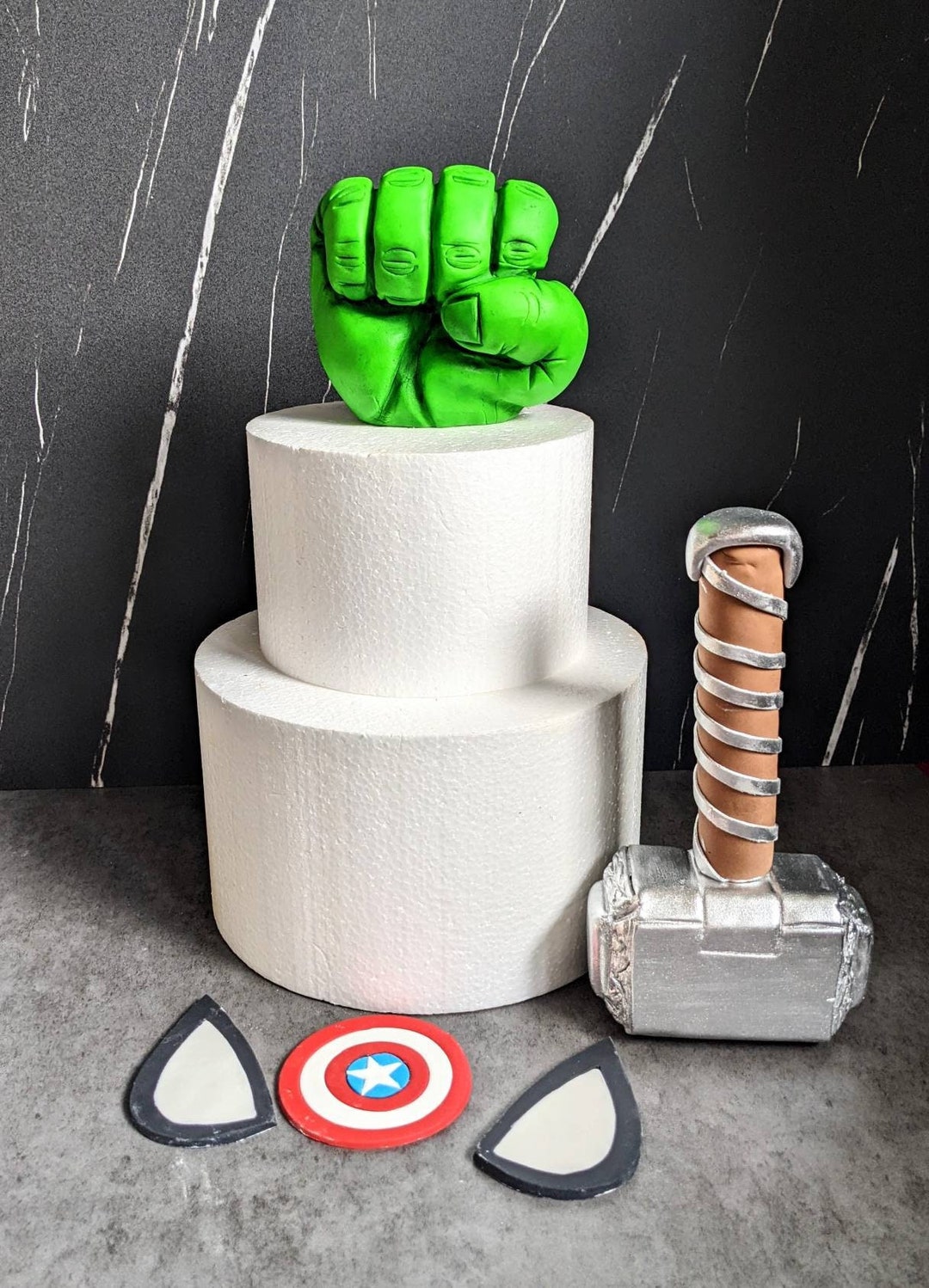 Super Hero Cake Topper Set - Etsy