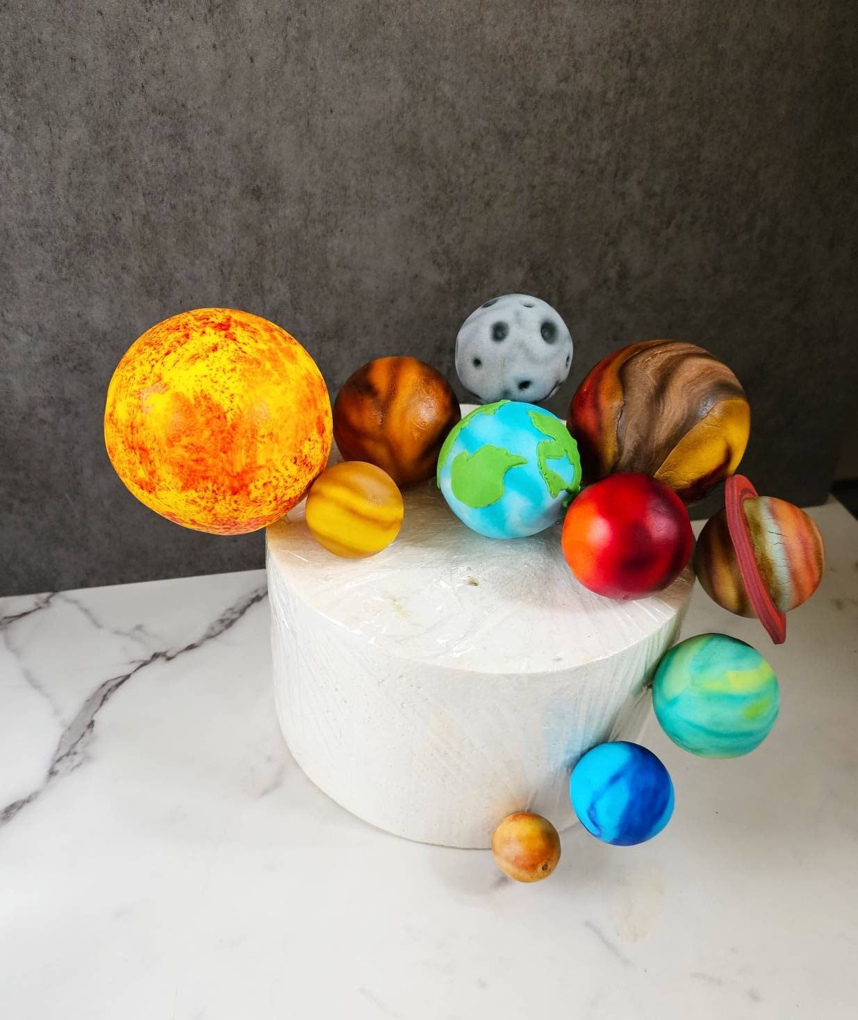 Tissue Paper Styrofoam Planets