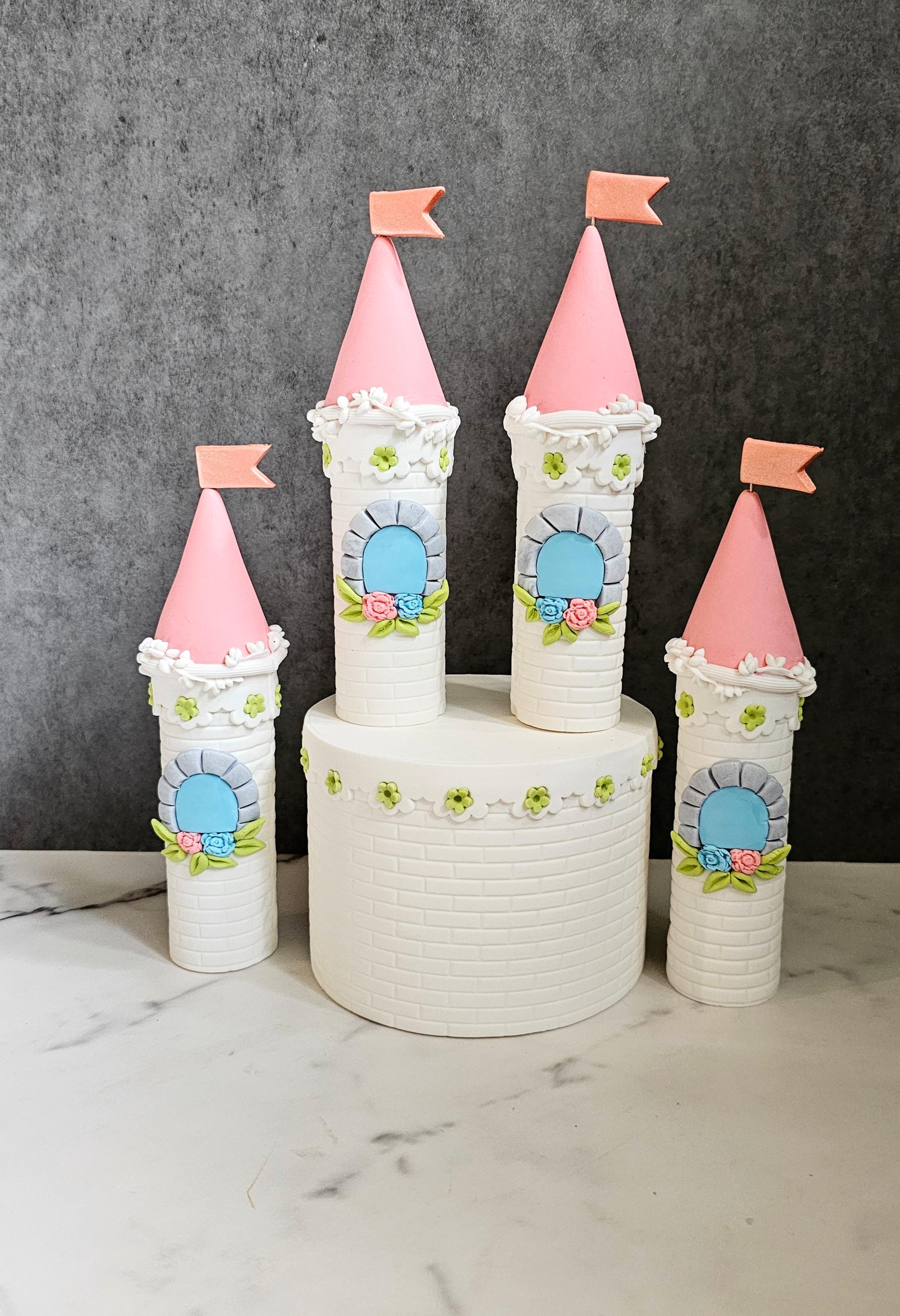 Fondant Princess Castle Towers Cake Set DIY - Etsy