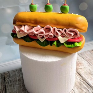 Fondant Sub Sandwich Cake Topper - Etsy