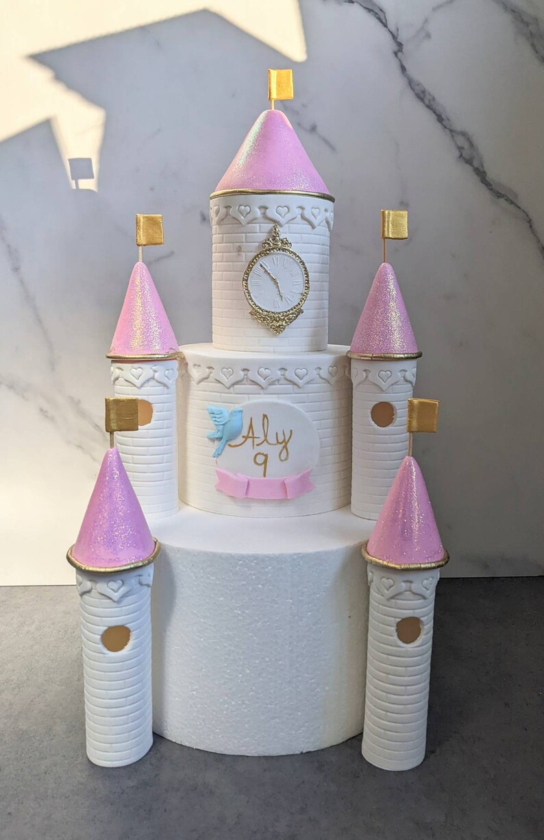 Fondant Princess Castle Towers Cake Set DIY Cinderella - Etsy