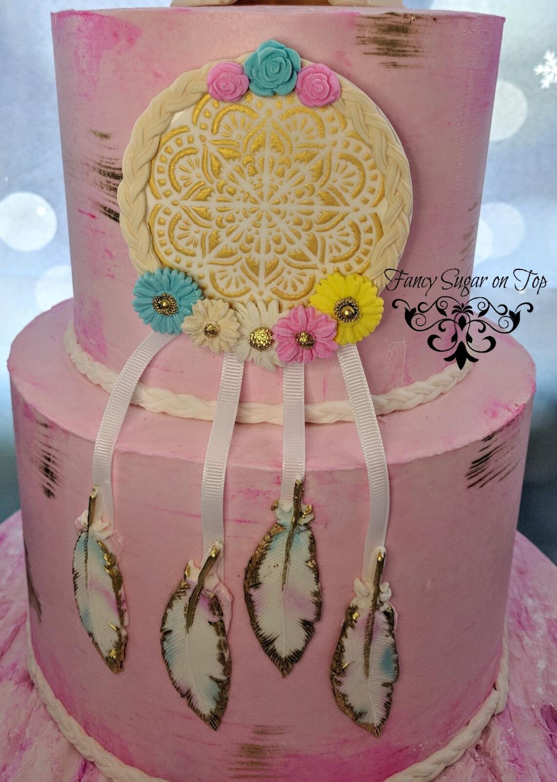 Fondant Boho Cake Topper Set | Etsy