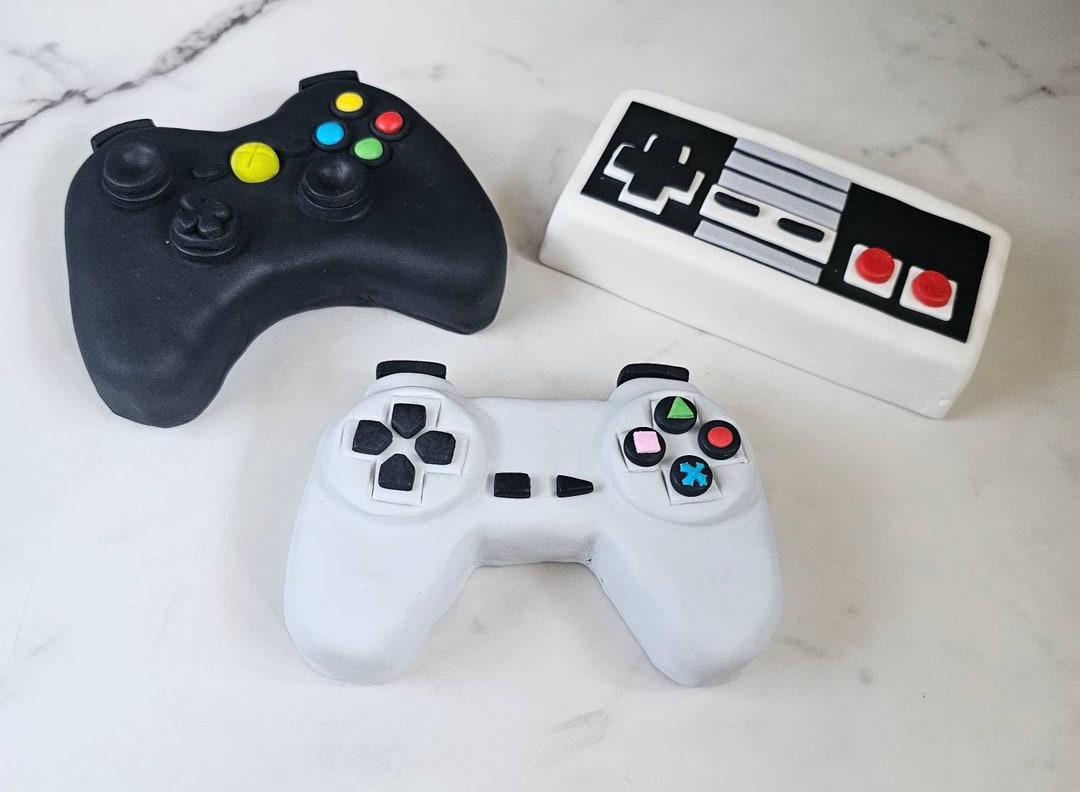 Classic Gaming Controllers Cake Topper, Fondant & Rice Krispie Treat - Etsy