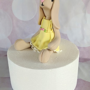 Fondant Bunny Maileg Inspired Cake Topper - Etsy
