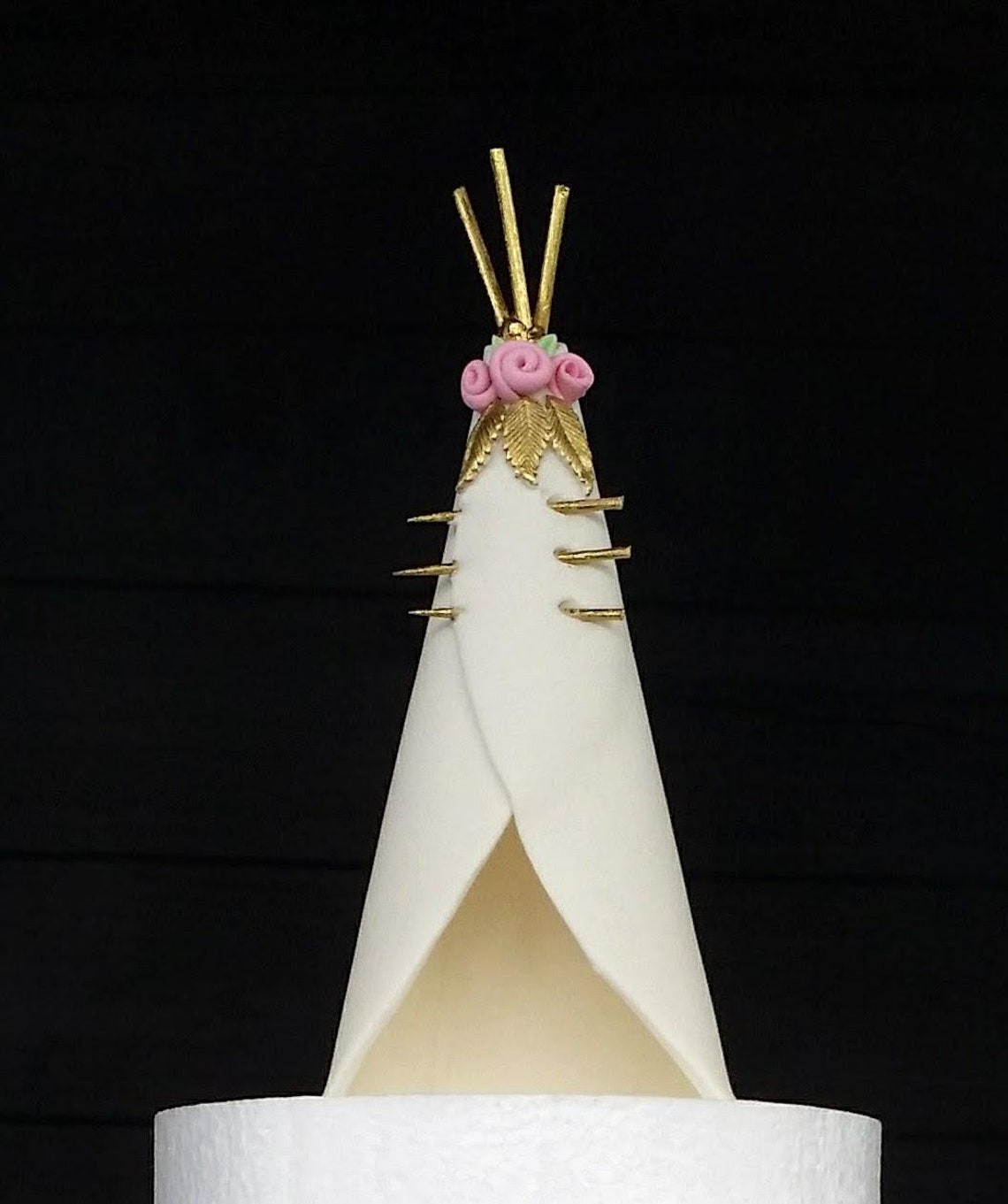 Fondant Boho Cake Topper Set | Etsy