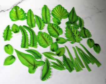 Real-looking Edible Leaves for a Cake. A Set of 30 Fondant - Etsy