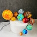 Fondant Solar System, Planets, Space Individual Cake Topper Set - Etsy