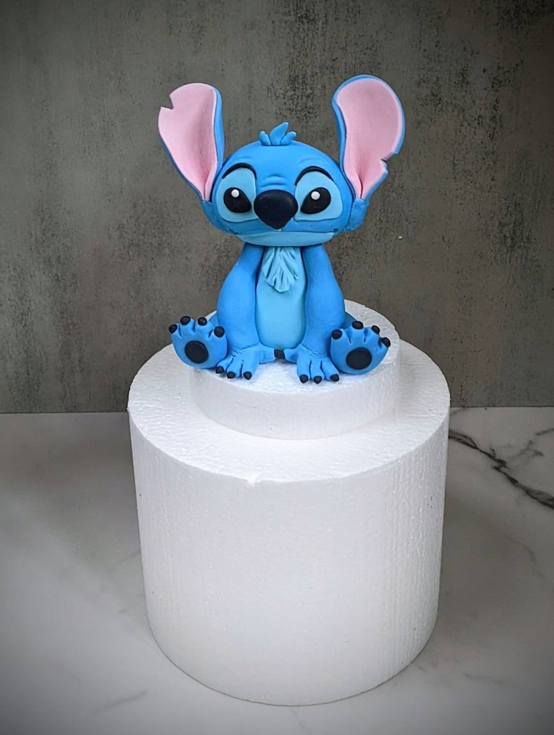 Fondant Stitch Inspired Cake Topper | Etsy