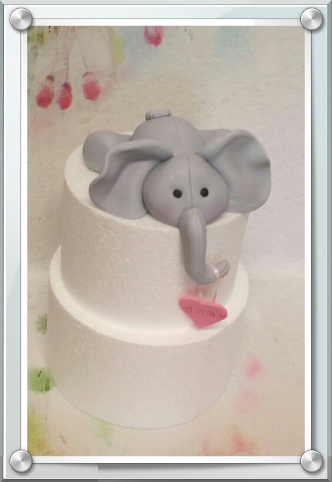 Fondant Elephant Cake Topper - Etsy