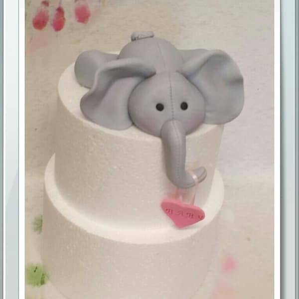 Elephant Cake Topper - Etsy