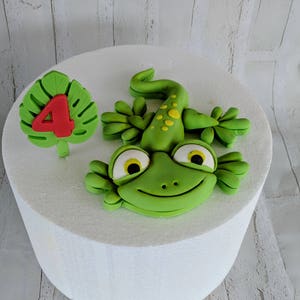 Fondant Gecko, Lizard, Reptile Cake Topper - Etsy