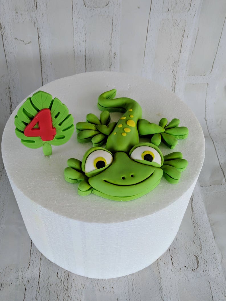 Fondant Gecko, Lizard, Reptile Cake Topper - Etsy