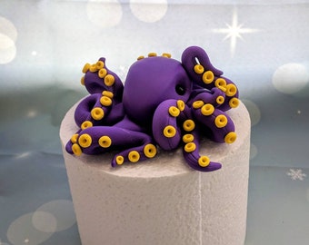 Octopus Fondant Cake Topper - Etsy