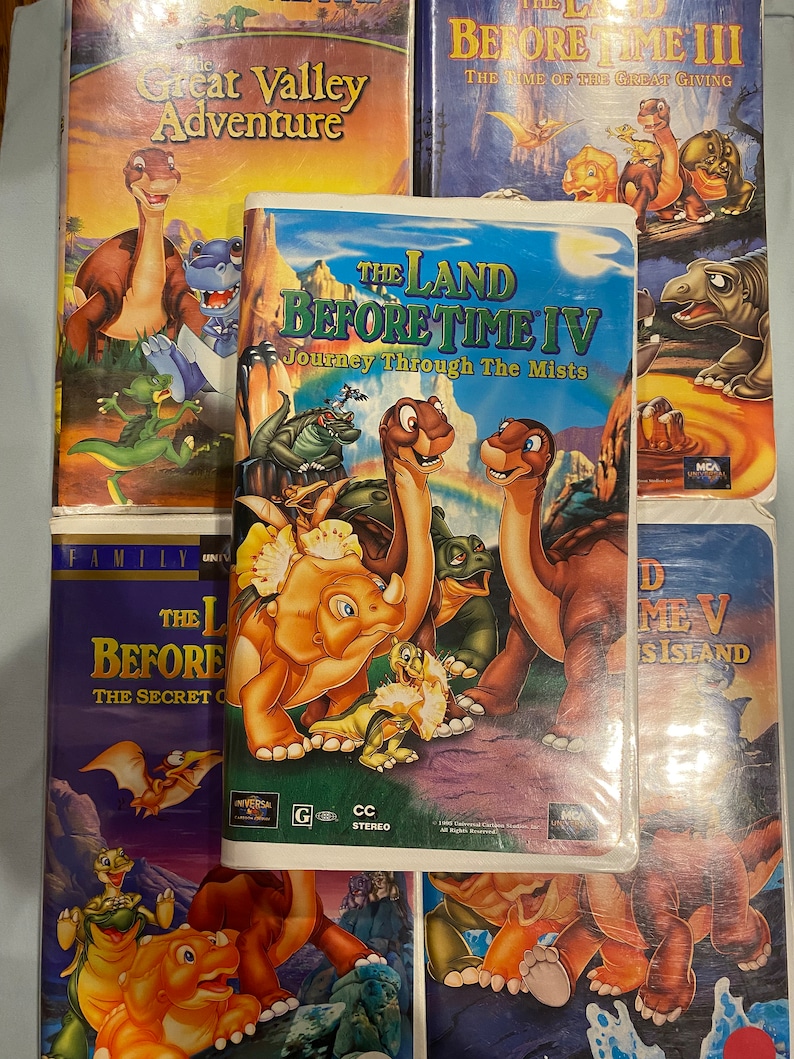 5 VHS Land Before Time VHS Lot Films 2-6 - Etsy Hong Kong