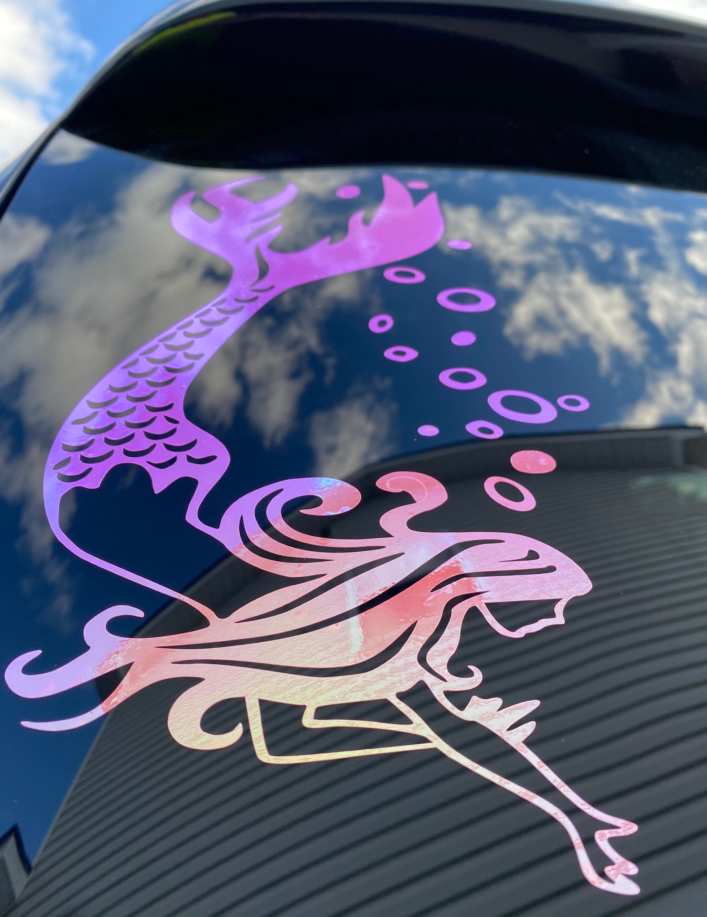 Mermaid Car Decal - Etsy