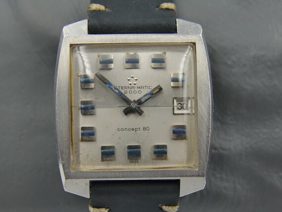 70's vintage watch mens ETERNA MATIC 2000 cal. 1480K … - Gem