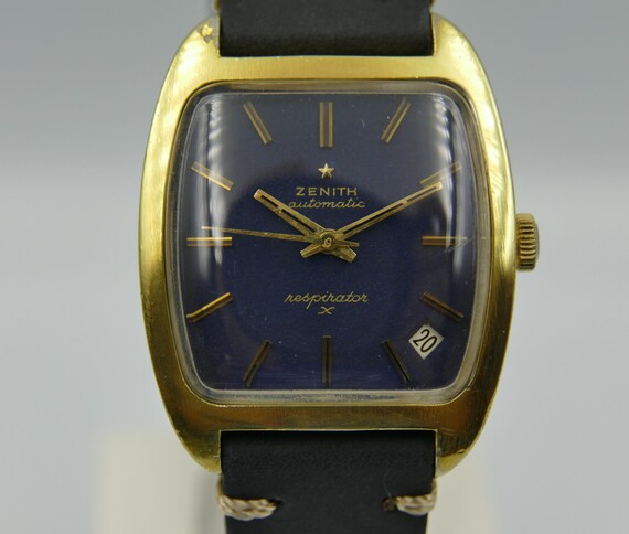70's vintage watch mens Zenith respirator x ref 6708 … - Gem