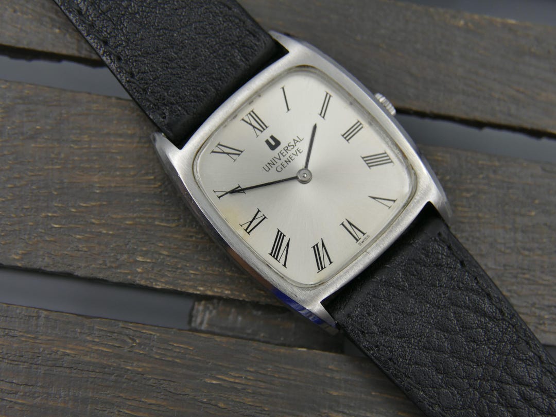 60s Vintage Watch Mens Universal Geneve Tank Mechanical Cal 1-42 Ref ...