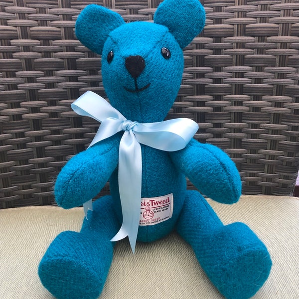 Harris Tweed Teddy Bear - Etsy UK