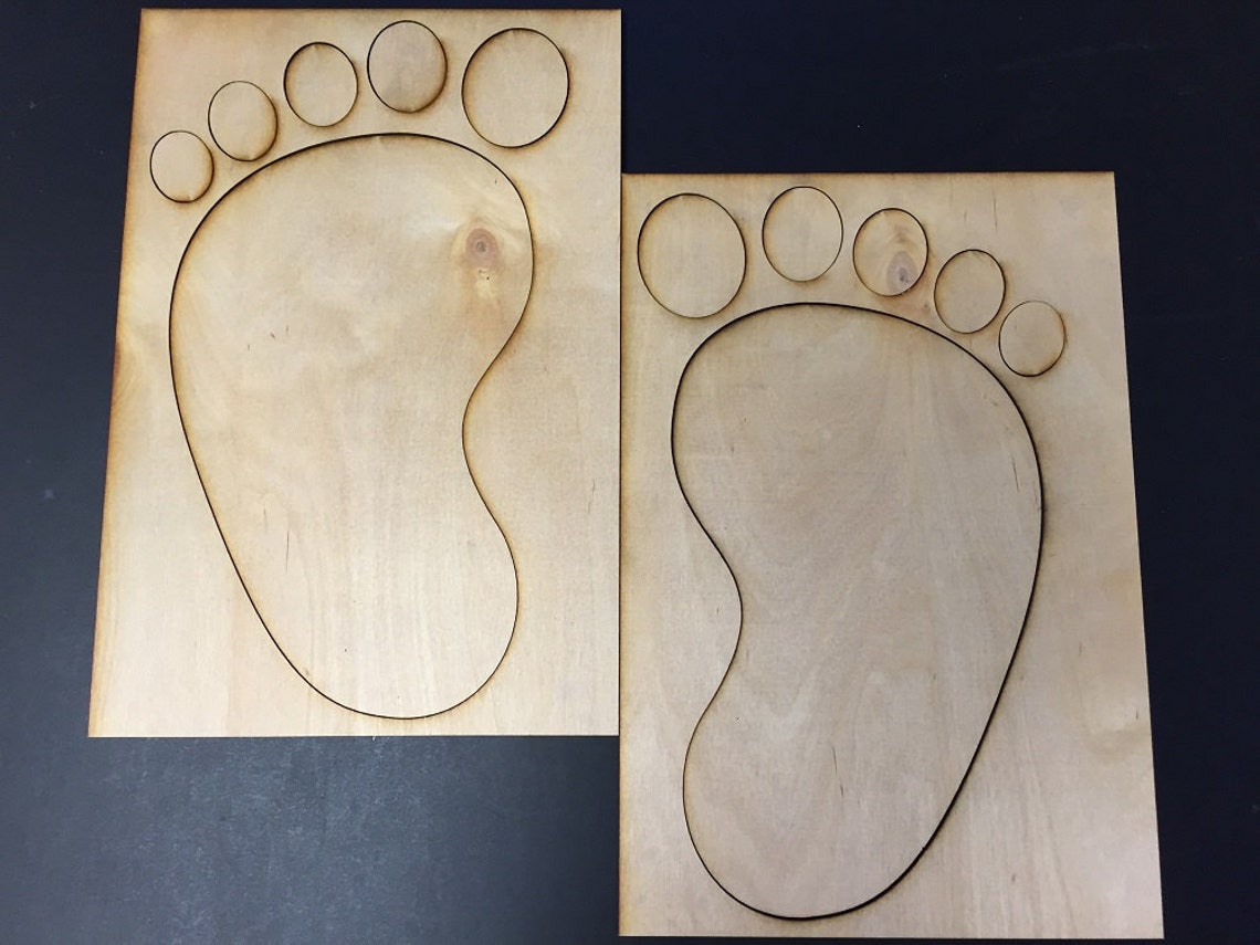 Baby Feet Pair Small Sizes Wooden Cutout Made From 3/4 Inch | Etsy