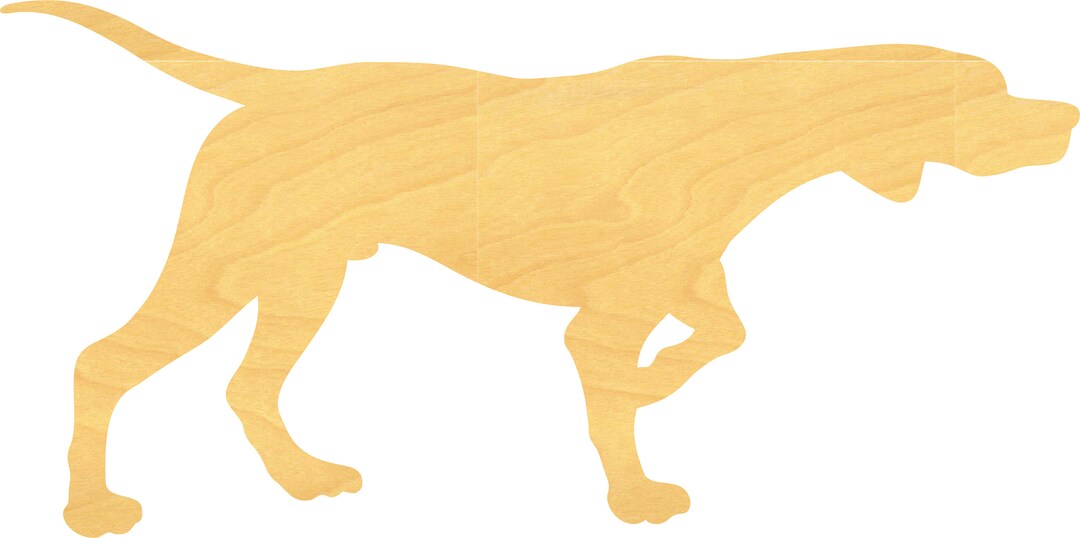 Pointer Wood Cutout Dog Small Sizes up to 12 Inches - Shapes for ...