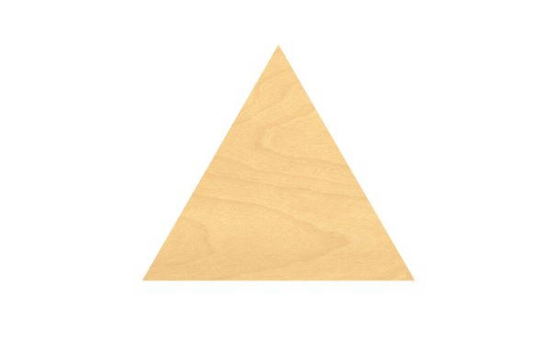 Triangle Wood Cutout Large Sizes Shapes for Projects or Other Use - Etsy