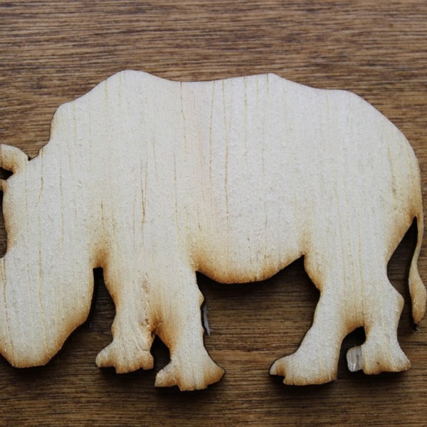 Wooden Rhino - Etsy