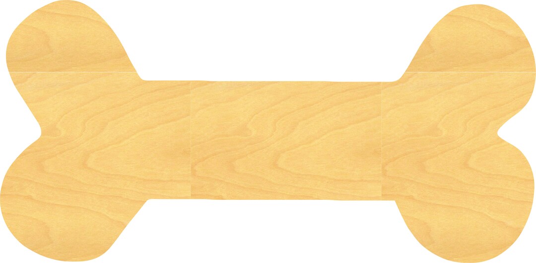 Dog Bone Wood Cutout Small Sizes up to 12 Inches - Shapes for Projects ...