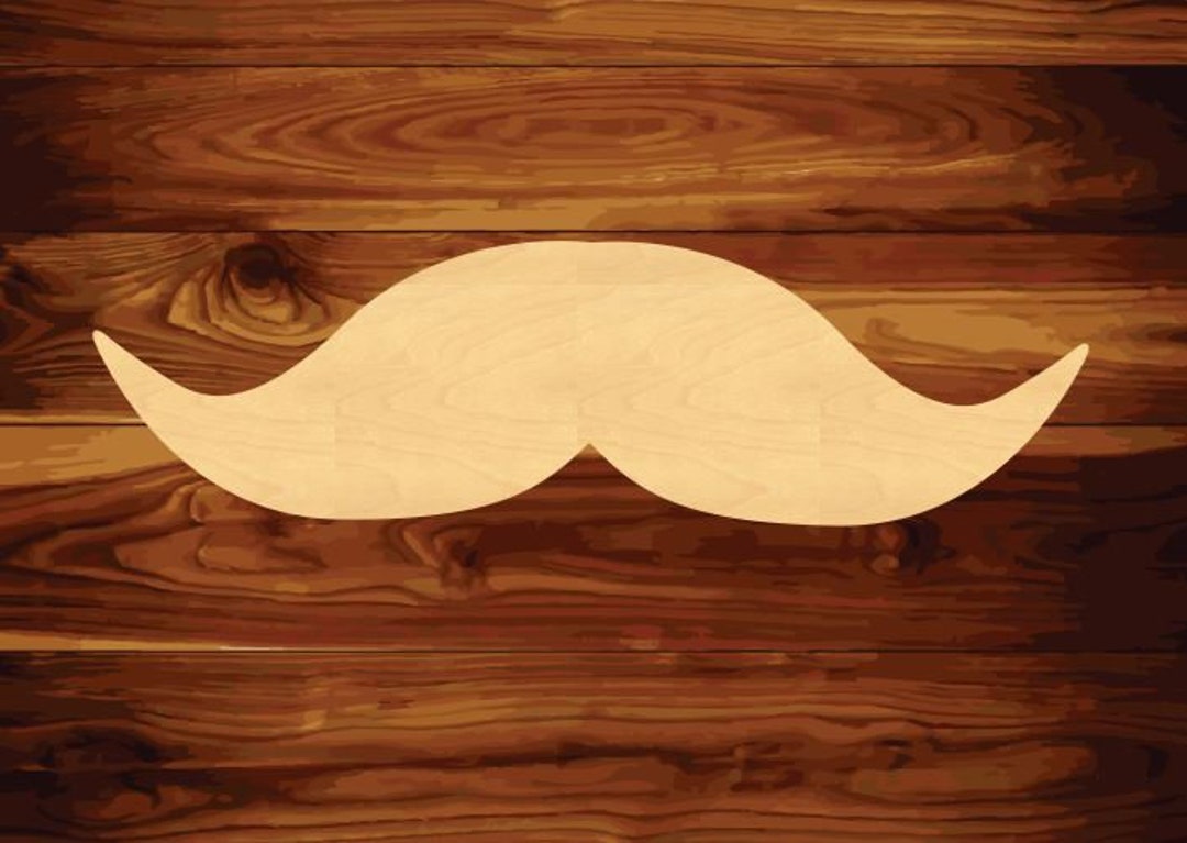 Mustache Wood Cutout Party Favors Mustaches - Moustache Earrings ...