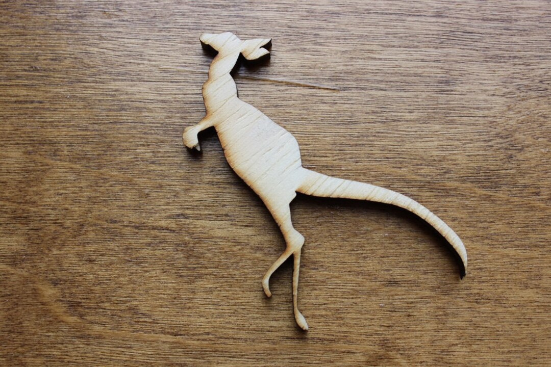 Kangaroo Wood Cutout Kangaroo Small - Shapes for Projects or Other Use ...