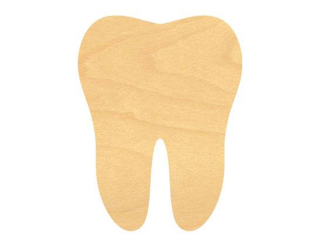 Tooth Wood Cutout Small Sizes up 12 Inches - Wall Decor Projects or ...