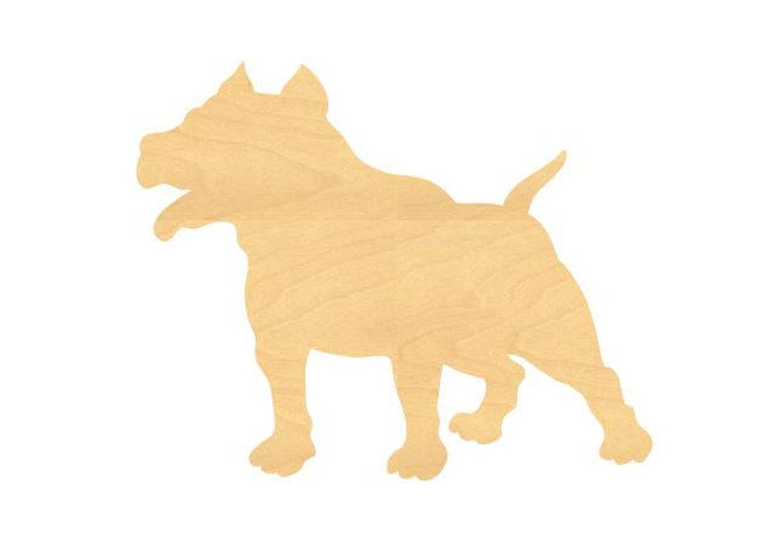 Pitbull Wood Cutout Small Sizes up 12 Inches - Wall Decor Projects or ...