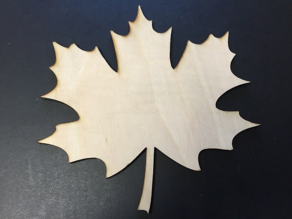 Maple Leaf Wood Cutout Small Sizes Cutouts Shapes for - Etsy